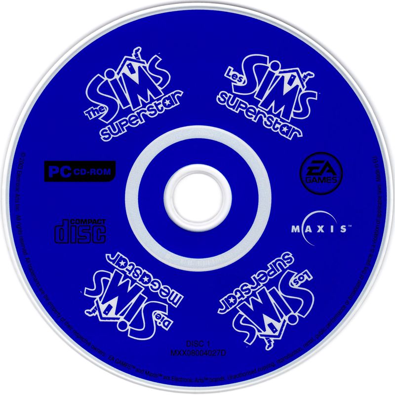 The Sims: Superstar cover or packaging material - MobyGames