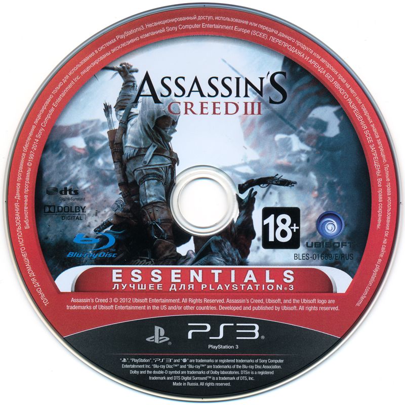 Assassin's Creed III cover or packaging material - MobyGames
