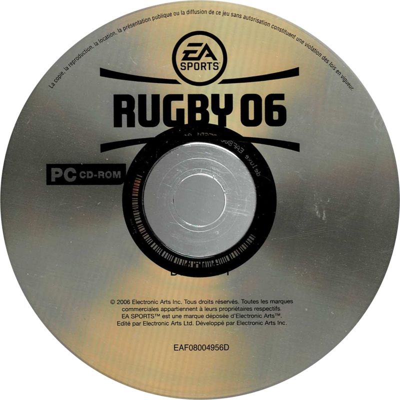 Rugby 06 cover or packaging material - MobyGames