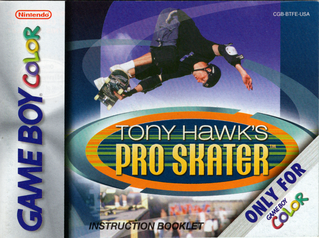 Tony Hawk's Pro Skater cover or packaging material - MobyGames