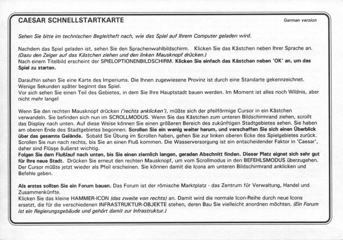 Caesar cover or packaging material - MobyGames