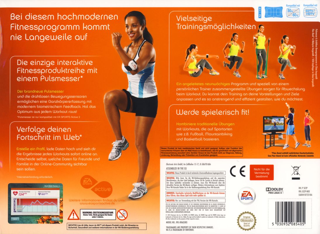 EA Sports Active 2 cover or packaging material - MobyGames