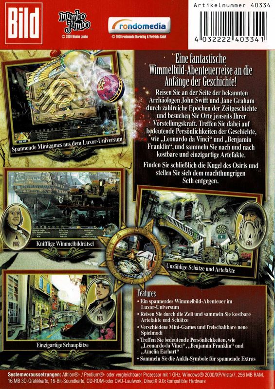 Luxor: Adventures cover or packaging material - MobyGames