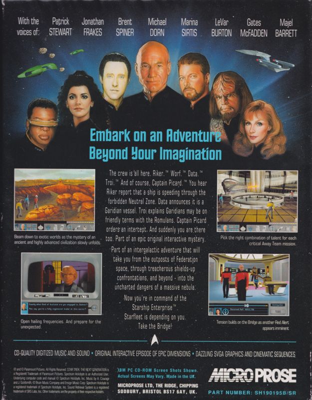 Star Trek: The Next Generation - "A Final Unity" cover or packaging ...