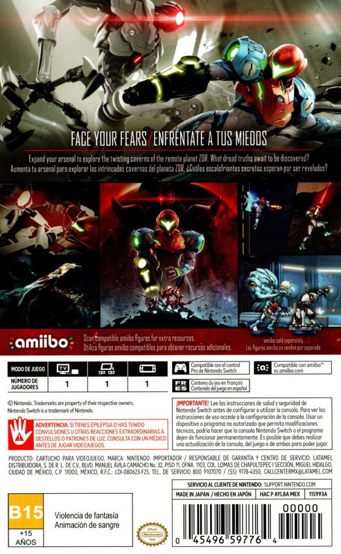 Metroid Dread cover or packaging material - MobyGames