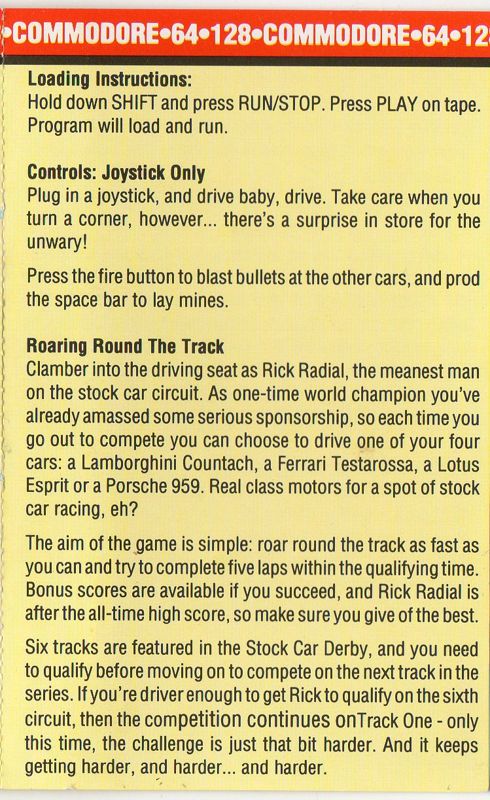 Super Stock Car cover or packaging material - MobyGames