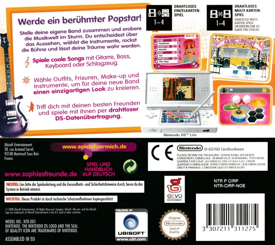 Imagine: Rock Star cover or packaging material - MobyGames