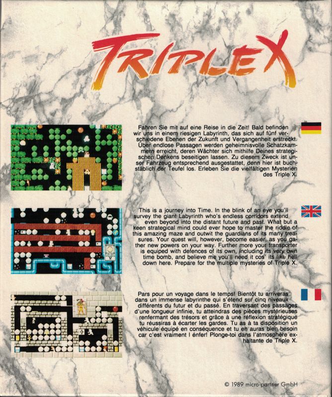 Triple X cover or packaging material - MobyGames