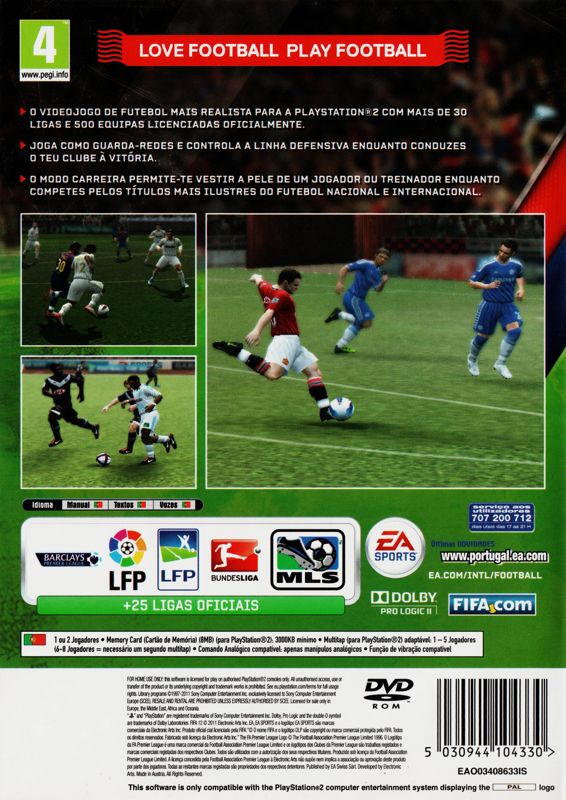 FIFA Soccer 12 cover or packaging material - MobyGames