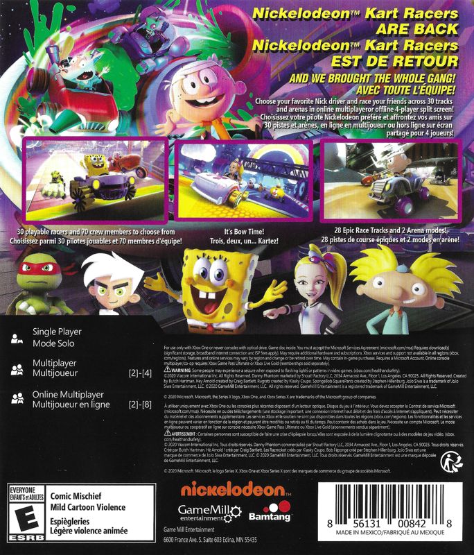 Nickelodeon Kart Racers 2: Grand Prix cover or packaging material ...