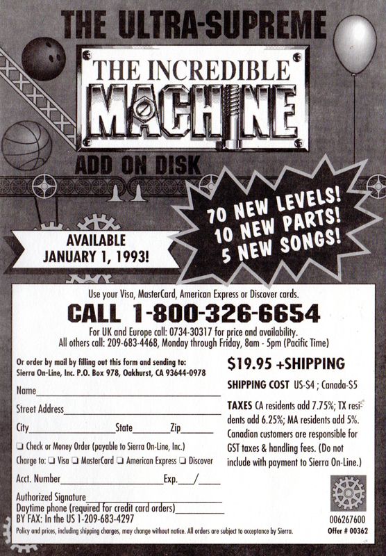 The Incredible Machine cover or packaging material - MobyGames