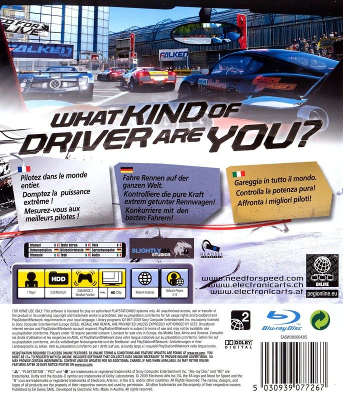 Need for Speed: Shift cover or packaging material - MobyGames