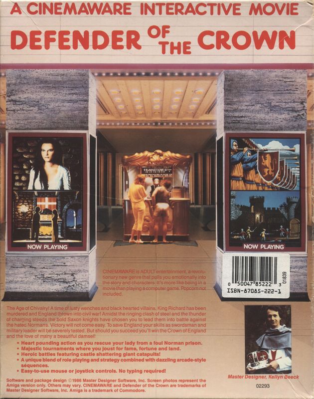 Defender of the Crown cover or packaging material - MobyGames