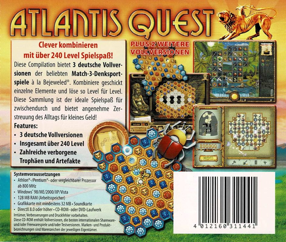 Atlantis Quest cover or packaging material - MobyGames