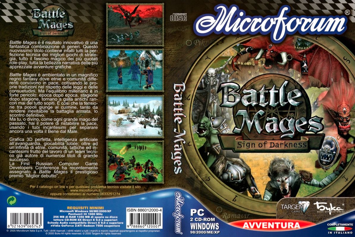 Battle Mages: Sign of Darkness cover or packaging material - MobyGames