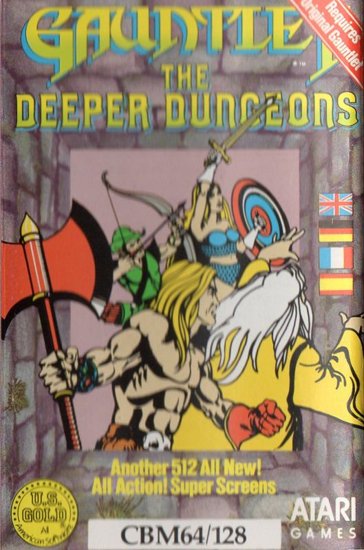 Gauntlet: The Deeper Dungeons cover or packaging material - MobyGames