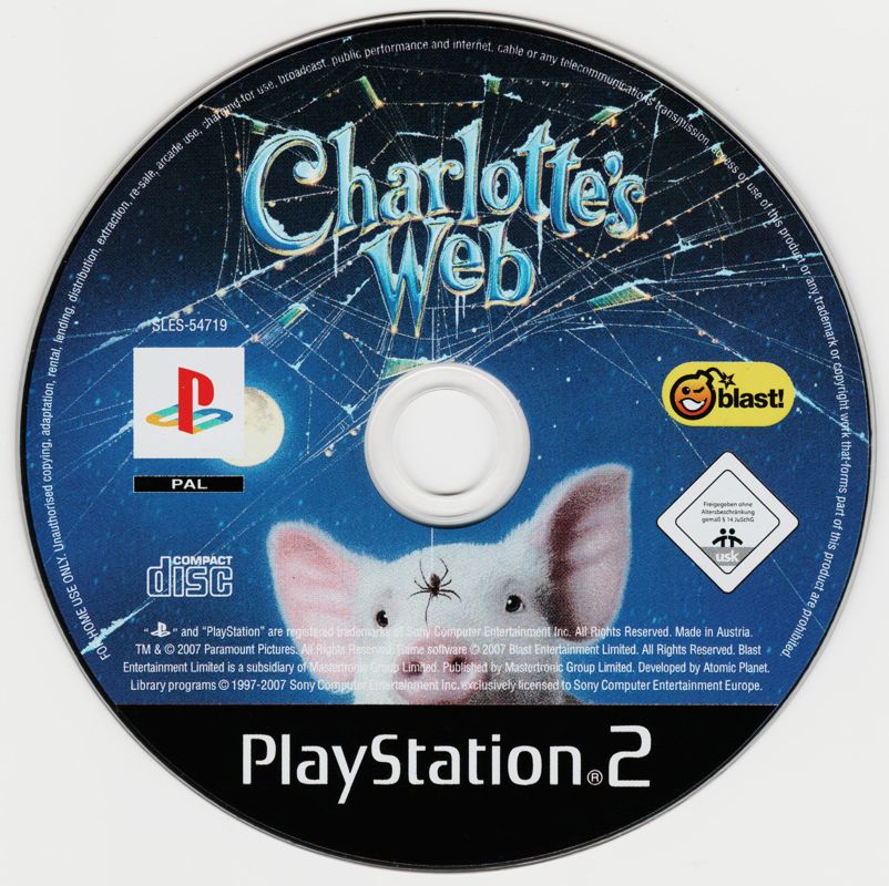 Charlotte's Web cover or packaging material - MobyGames