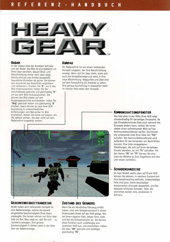 Heavy Gear cover or packaging material - MobyGames