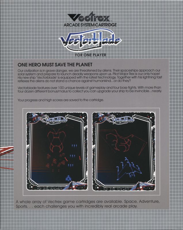 Vectorblade cover or packaging material - MobyGames
