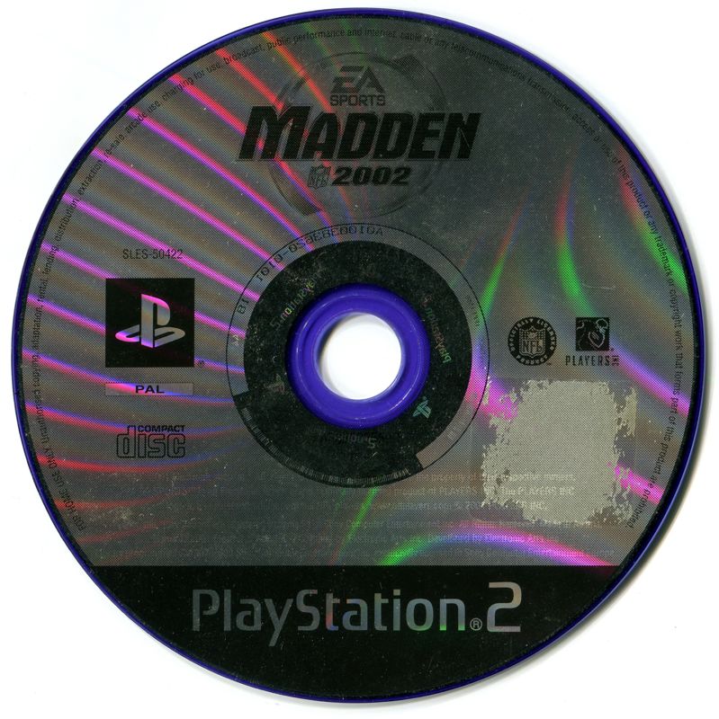 Madden NFL 2002 cover or packaging material - MobyGames