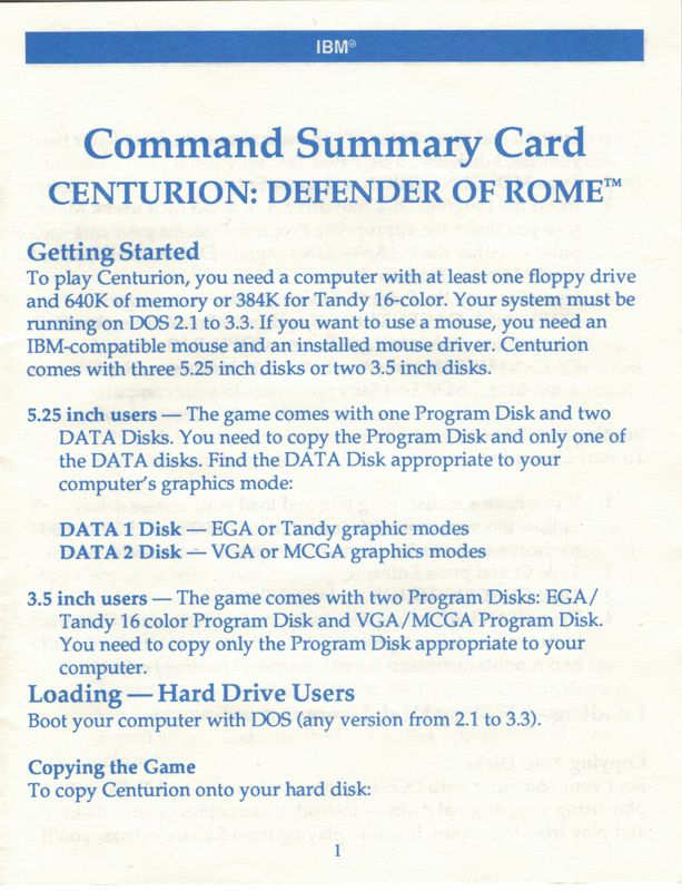 Centurion: Defender of Rome cover or packaging material - MobyGames