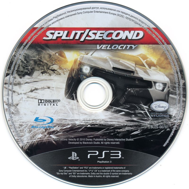 Split/Second cover or packaging material - MobyGames