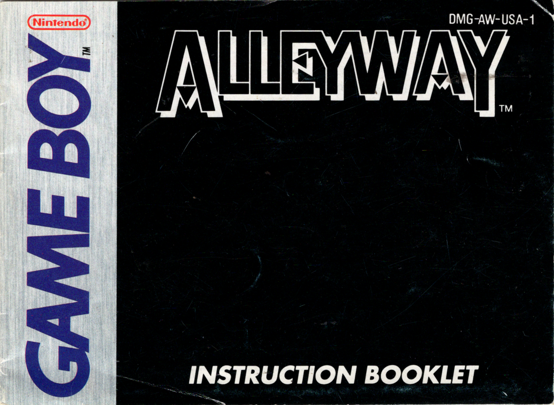 Alleyway cover or packaging material - MobyGames
