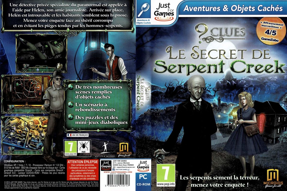 9 Clues: The Secret of Serpent Creek cover or packaging material ...