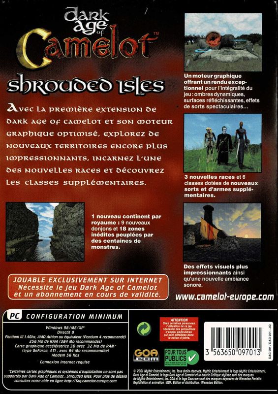 Dark Age of Camelot: Shrouded Isles cover or packaging material - MobyGames