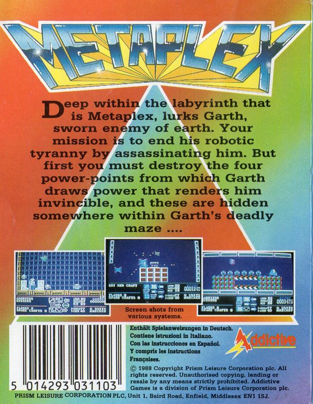 Metaplex cover or packaging material - MobyGames