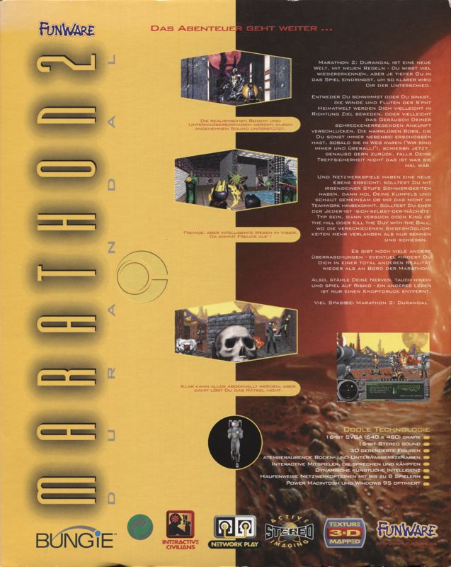 Marathon 2: Durandal cover or packaging material - MobyGames