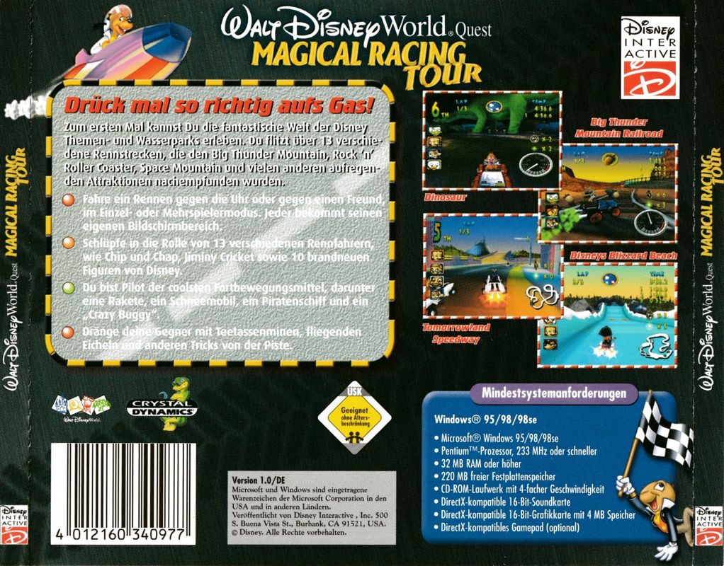 Walt Disney World Quest: Magical Racing Tour cover or packaging ...