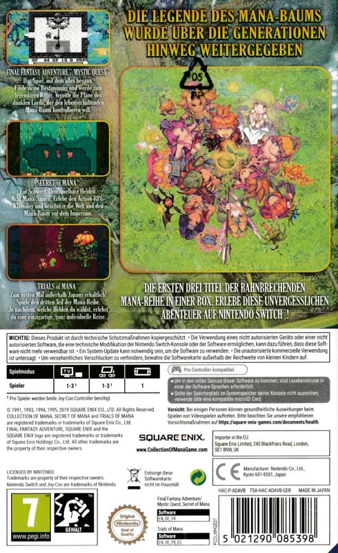 Collection of Mana cover or packaging material - MobyGames