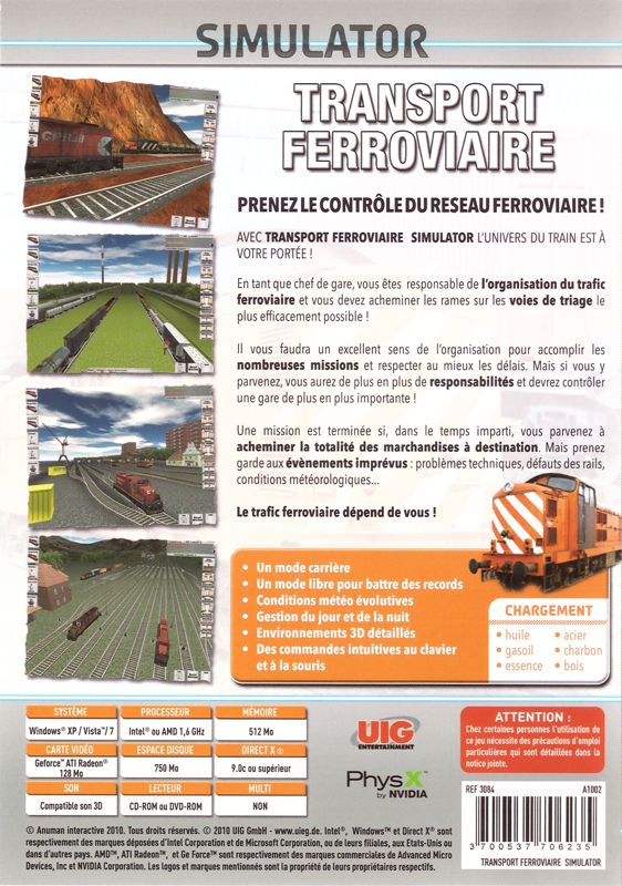 Rail Cargo Simulator cover or packaging material - MobyGames