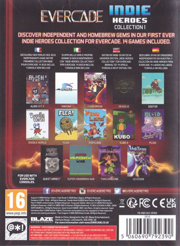 Indie Heroes Collection 1 cover or packaging material - MobyGames