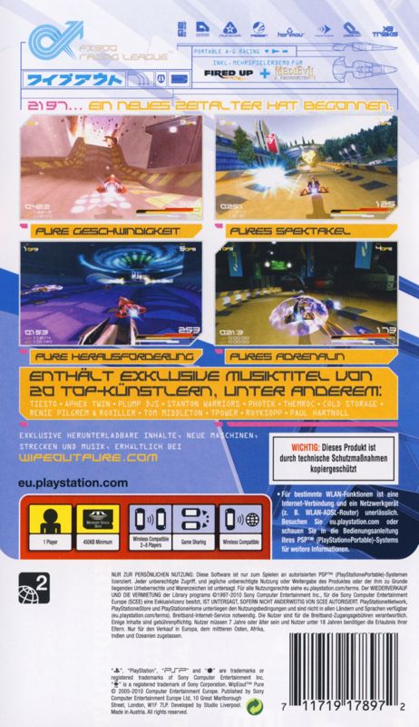 WipEout Pure cover or packaging material - MobyGames