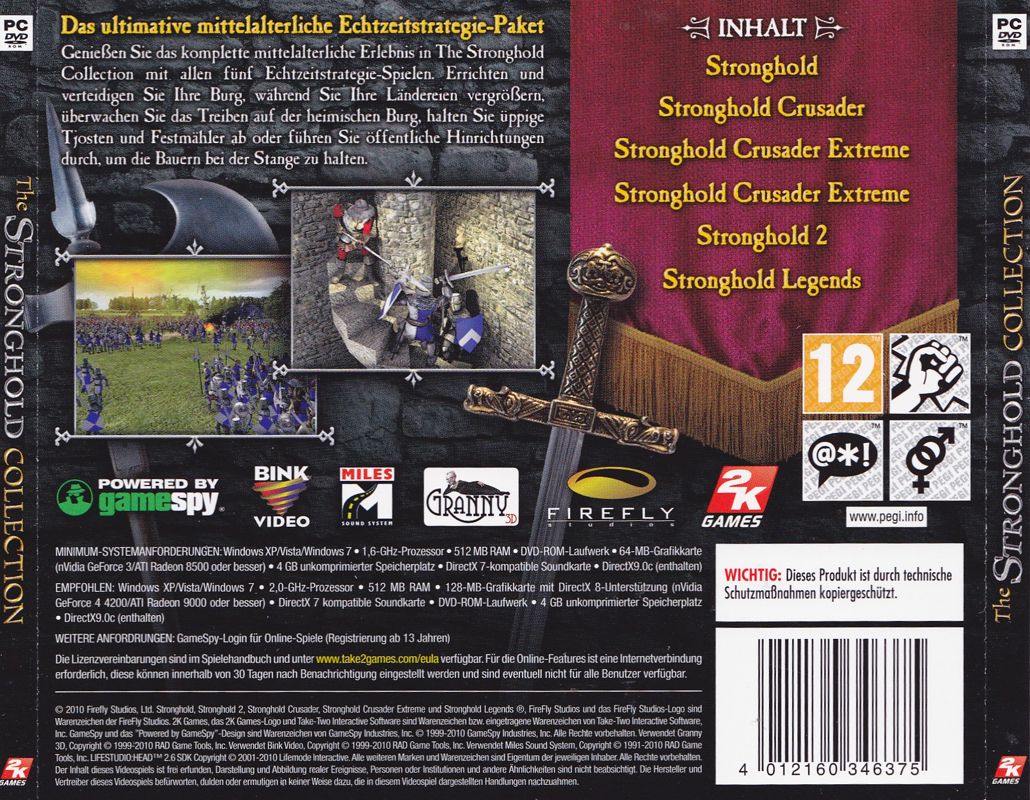 The Stronghold Collection cover or packaging material - MobyGames