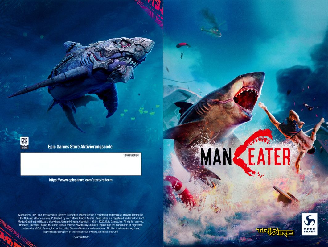 Maneater (Day One Edition) cover or packaging material - MobyGames