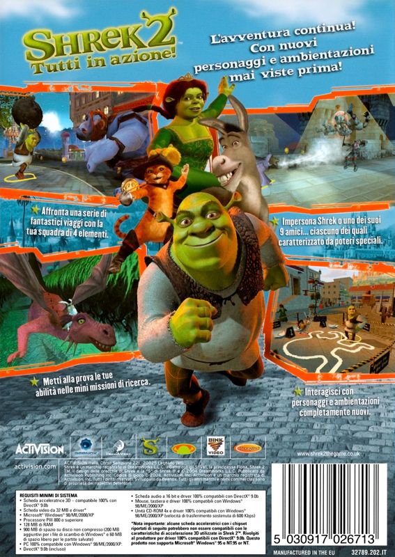 Shrek 2 cover or packaging material - MobyGames