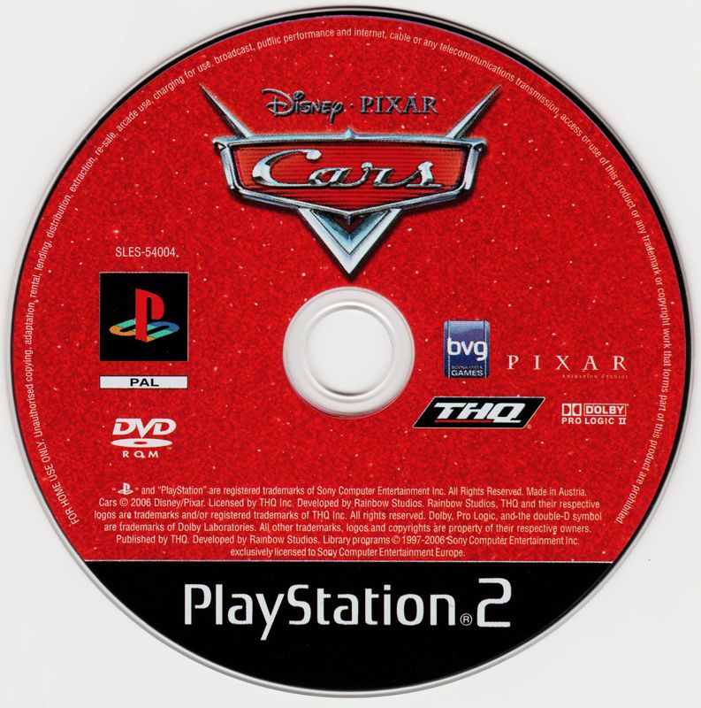 Disney•Pixar Cars cover or packaging material - MobyGames