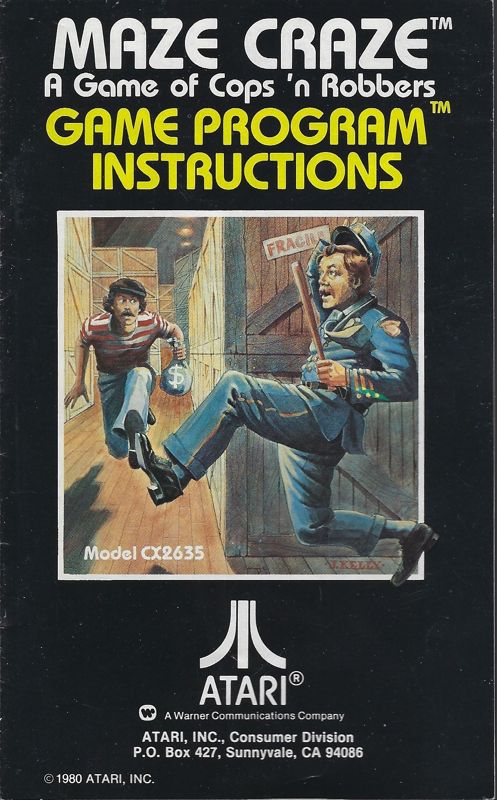 Maze Craze: A Game of Cops 'n Robbers cover or packaging material - MobyGames