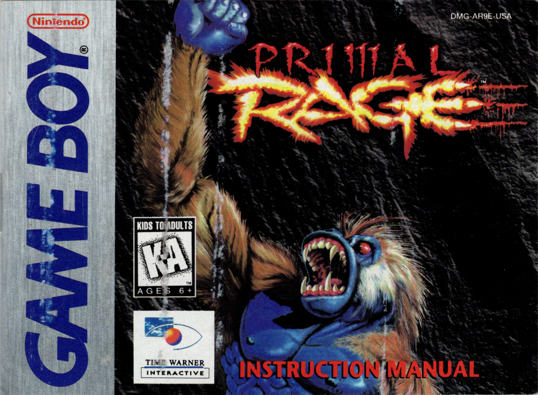 Primal Rage cover or packaging material - MobyGames