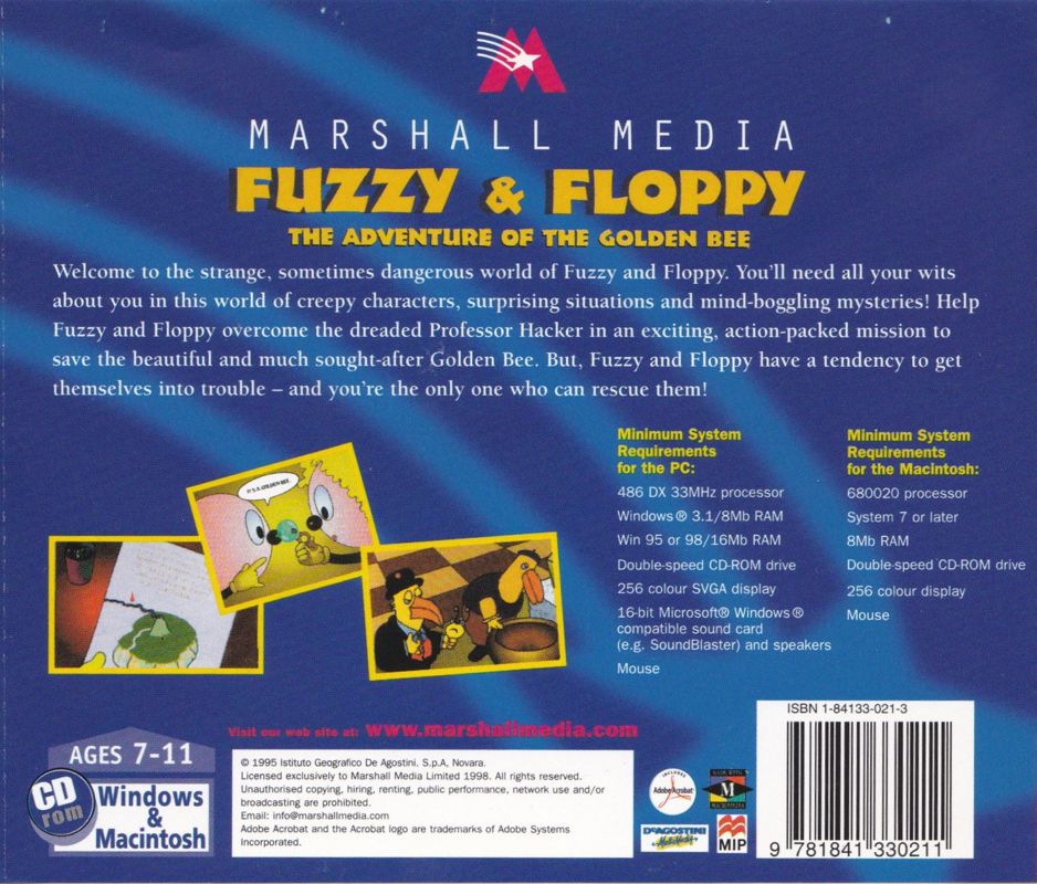 Fuzzy & Floppy: The Adventure of the Golden Bee cover or packaging ...