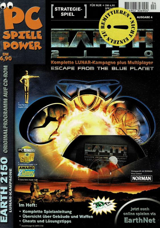 Earth 2150 cover or packaging material - MobyGames