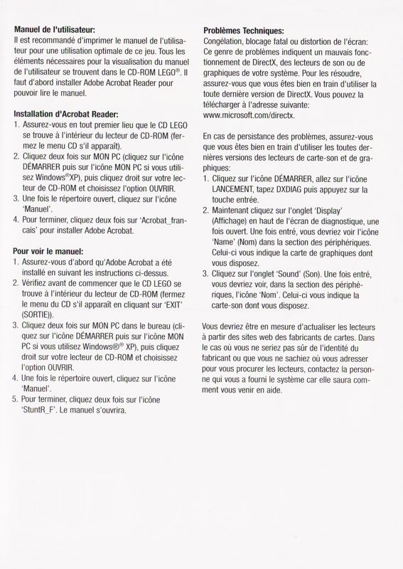 LEGO Stunt Rally cover or packaging material - MobyGames