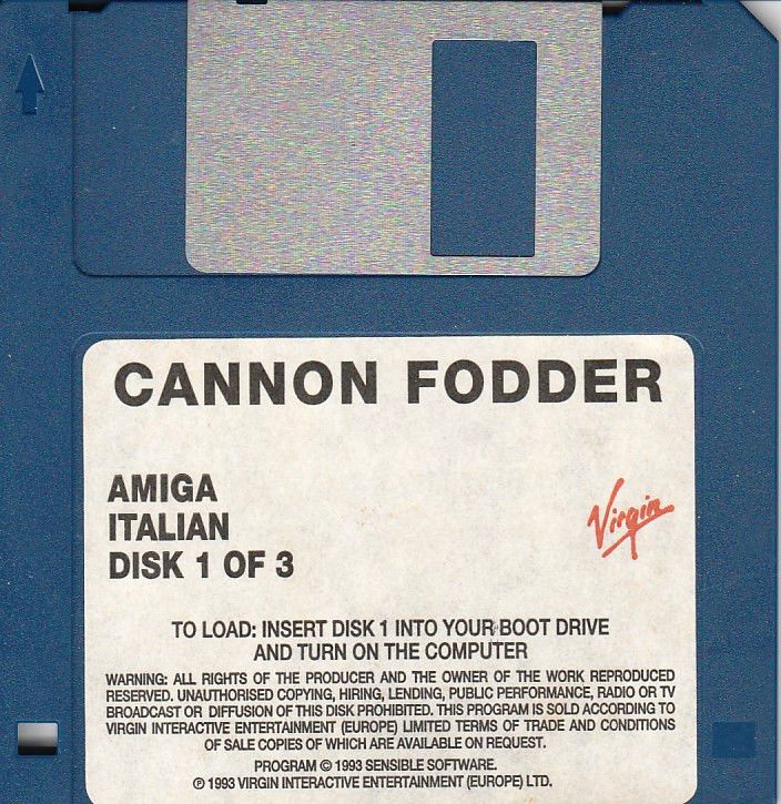 Cannon Fodder cover or packaging material - MobyGames
