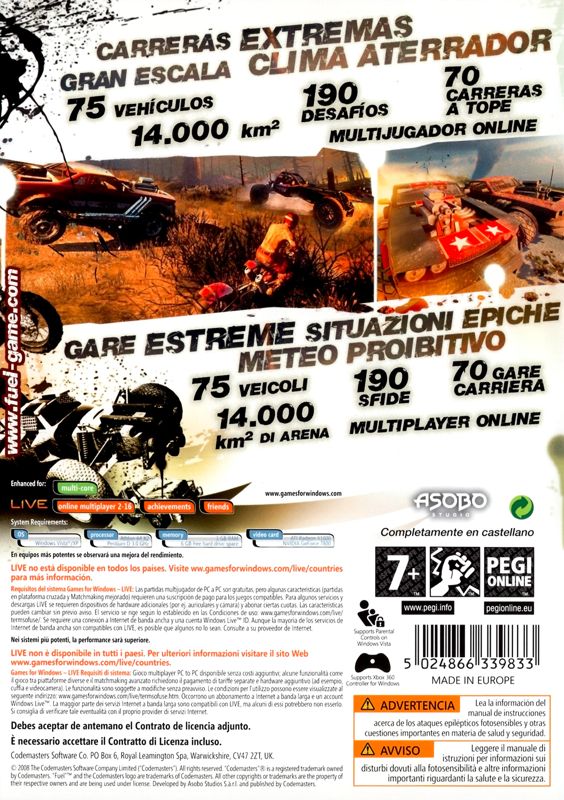 Fuel cover or packaging material - MobyGames