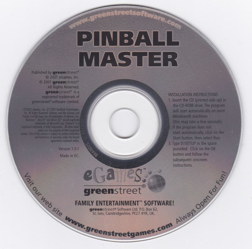 Pinball Master Cover Or Packaging Material Mobygames 