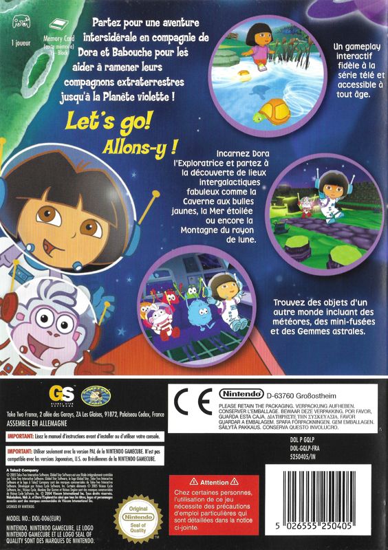 Dora the Explorer: Journey to the Purple Planet cover or packaging ...