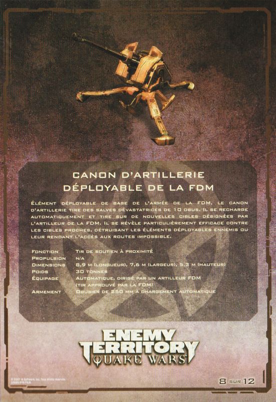 Enemy Territory: Quake Wars (Limited Collector's Edition) cover or ...